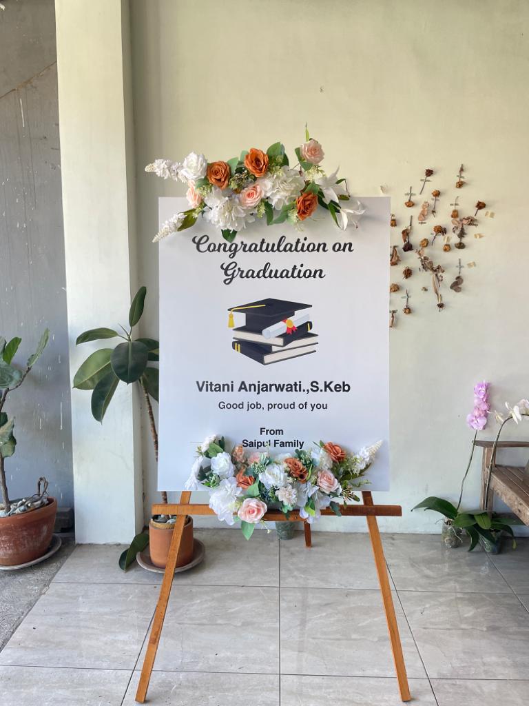 Bunga Papan Ucapan (PVC) 003 - Delarosa Fleur | Toko Bunga Kediri ...